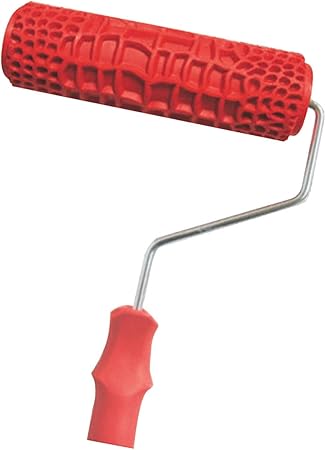 Crocodile Pattern Paint Roller with Handle for Wall Decoration, 7 Inch ...