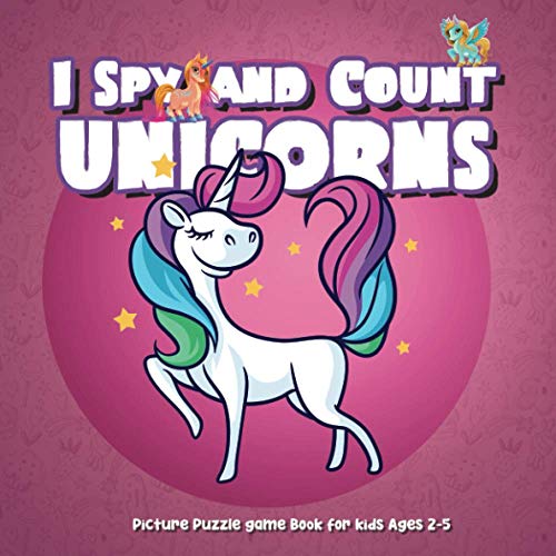 Snapklik.com : I Spy And Count Unicorns Picture Puzzle Game Book For ...