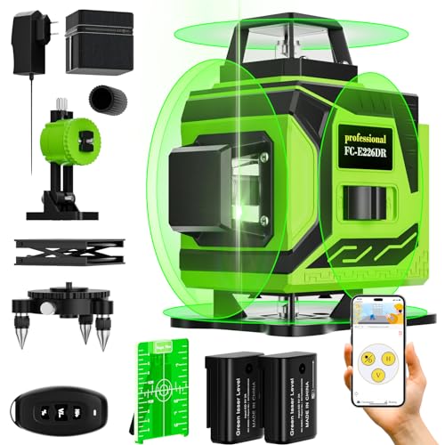 Lazer Level 360 Self Leveling, 200ft 4x360° Laser Line Tool Cross Line ...