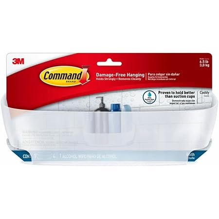 Amazon.com: Command Medium Caddy, Clear (4 Caddies) : Home & Kitchen