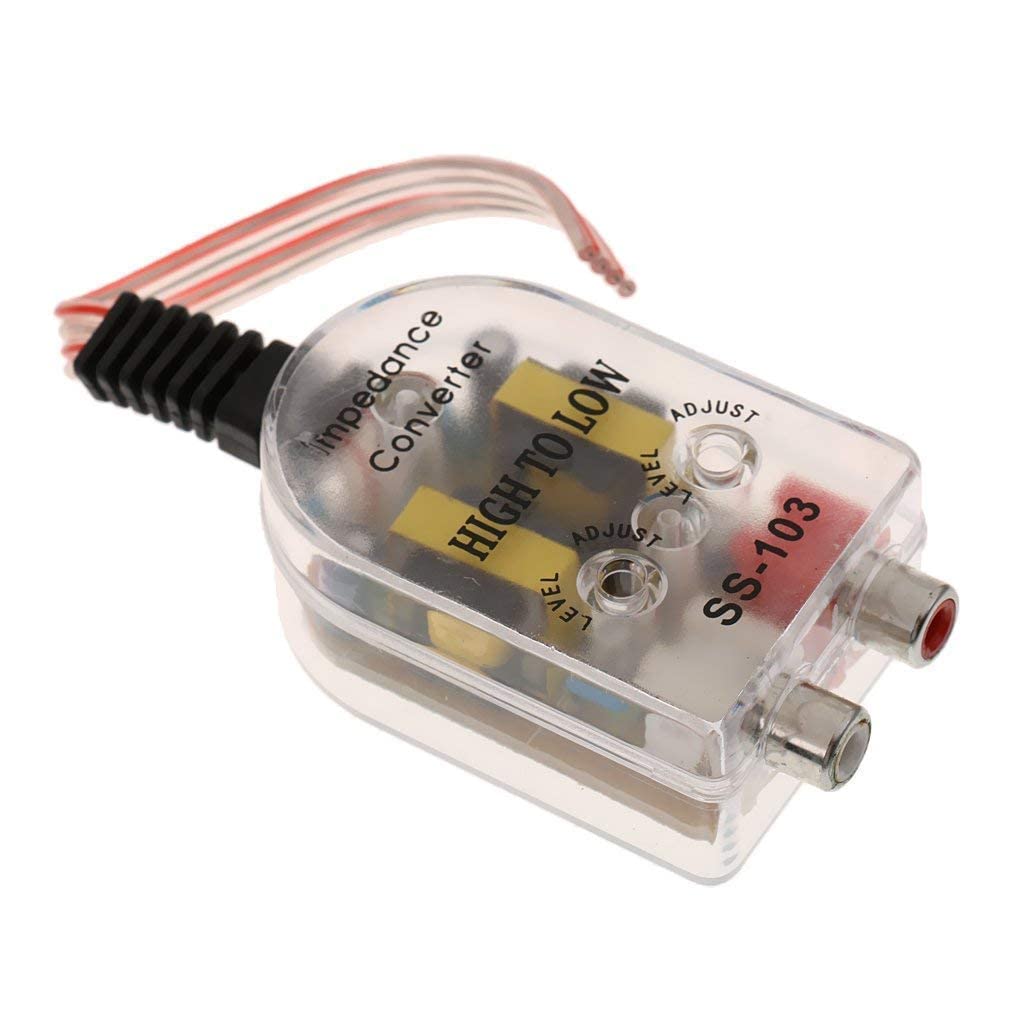 Psonix Adjustable RCA Line High to Low Convertor Plastic Impedance ...