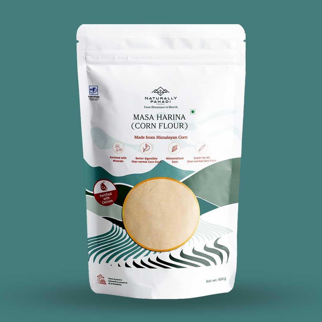 Buy NATURALLY PAHADI Himalayan Yellow Corn flour (Makki Atta) | Masa ...