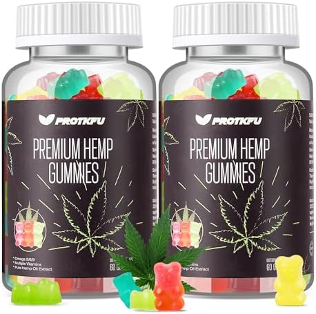 Amazon.com: Premium Hemp Gummies - 120 Counts Fruity Gummy Bear with ...