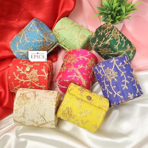 NFI essentials Large Bangle Box for Women, Embroidery Bangle Organiser ...