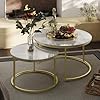 Amazon.com: Otterease Nesting Tables Set of 2, 31.5" Round Coffee Table ...