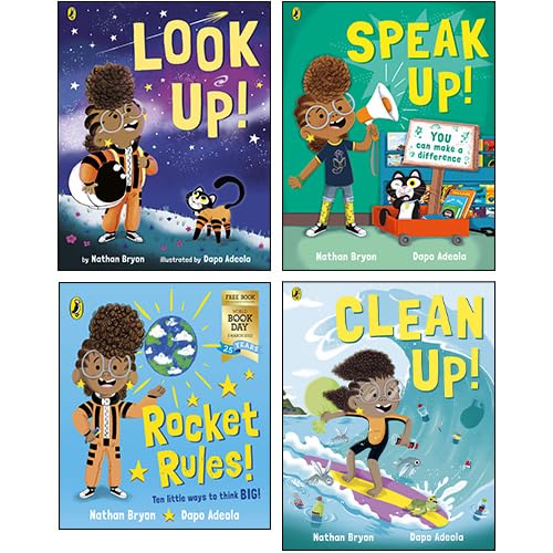 Nathan Bryon 4 Books Collection Set (Speak Up!, Clean Up!, Look Up ...