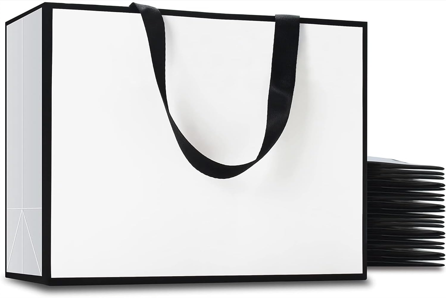 PAHOO White Gift Bags with Ribbon Handles, Elegant Gift Bags Thick ...