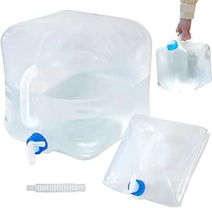 Goodern 2.6Gallon/10L Foldable Water Container,Camping Foldable Plastic ...