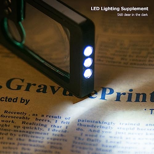 Magnifying Glass with Light, 3X 10X 55X Small Magnifying Glass with UV ...