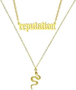 Amazon.com: Z-Jeris Reputation Snake Necklace for Women Layered 18k ...