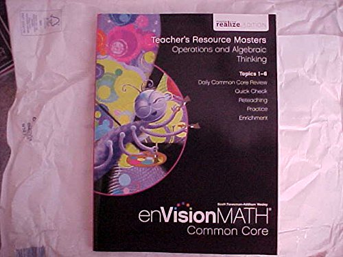eVision Math Common Core Grade 1 Teacher's Resource Masters Operations ...