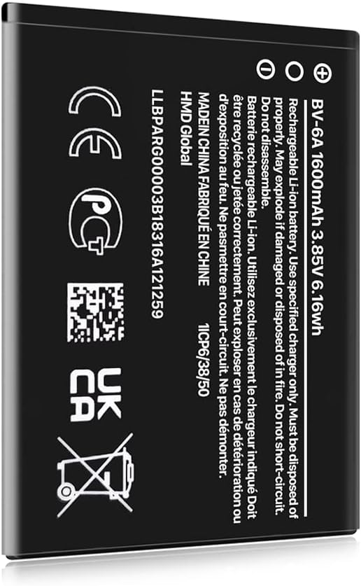 Amazon.com: BV-6A Battery, [1600mAh] Super High Capacity 0 Cycle Li-ion ...