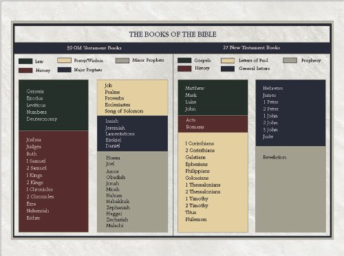 Books of the Bible Chart: Amazon.co.uk: Broadman & Holman Publishers ...