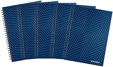 Summit A5 Notebook, Hardback Wirebound, Ruled, 160 pages, Blue (Pack of ...