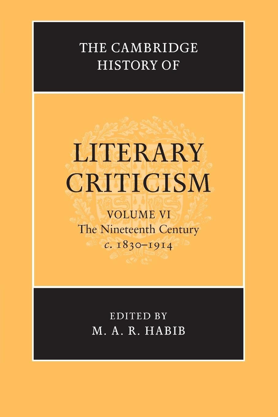 Amazon.com: The Cambridge History of Literary Criticism (The Cambridge ...