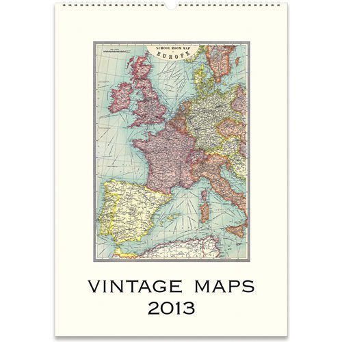 2013 Vintage Maps Wall Calendar: 9781619920866: Amazon.com: Books