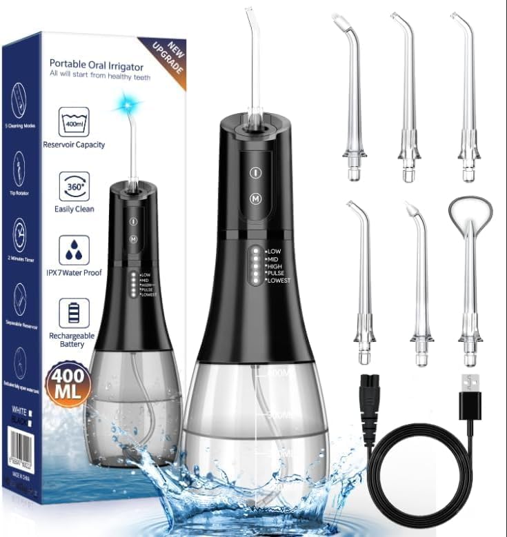 Vinmall Water Flossers for Teeth Cordless: Professional Oral Irrigator ...