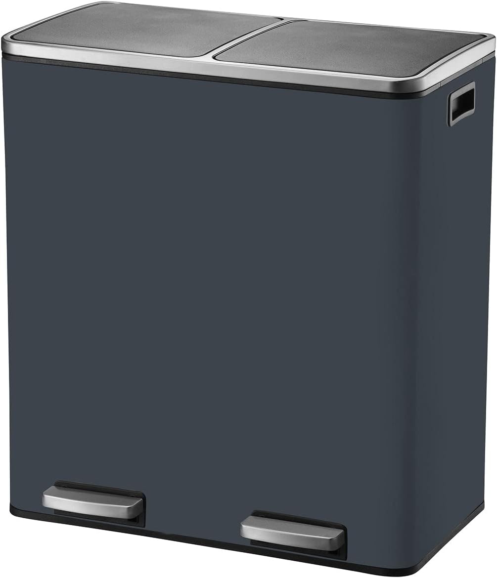 Premier Housewares 506451 30 L Pedal Bin Slim Orange Kitchen Bin ...