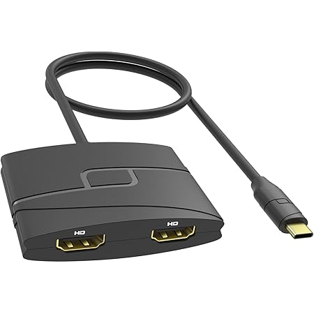 Amazon.com: USB C to Dual HDMI Adapter, Dual Monitors Adapter USB C ...