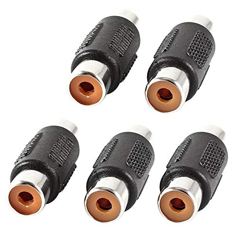 5pcs Audio Video RCA Female to Female Coupler Joiner Barrel Adapter ...