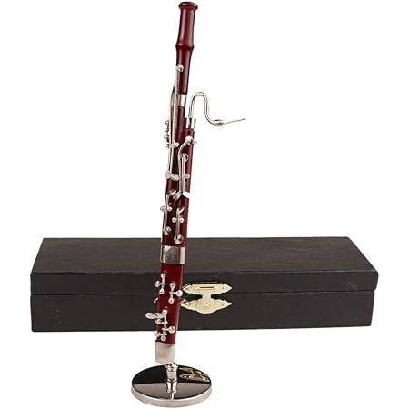 Amazon.com: Dselvgvu Miniature Bassoon with Stand and Case Mini Musical ...