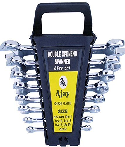 Ajay Double Ended Open Jaw Spanner (8 PCS. Set) in Box : Amazon.in ...
