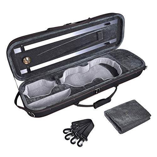 FINO 4/4 Full Size Violin Case Professional Oblong Violin Hard Case ...