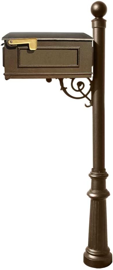 Amazon.com: Qualarc Lewiston Cast Aluminum Post Mount Mailbox System ...