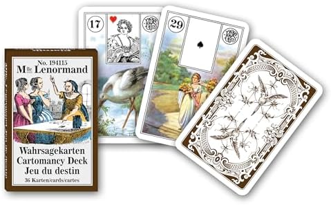 Amazon.com: Mlle Lenormand Cartomancy Deck of 36 Cards: 9001890194115 ...
