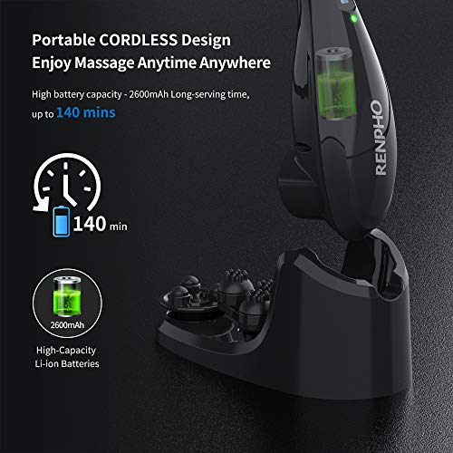 RENPHO Draagbare Diepe Massageapparaat voor Spieren, de Rug, Voeten ...
