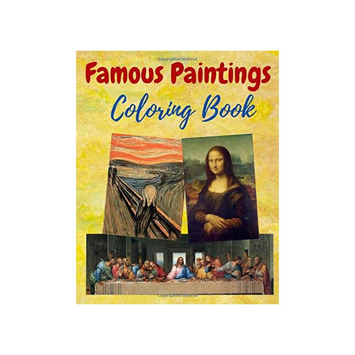 Buy Famous Paintings Coloring Book: 50 Beautiful Paintings,Leonardo Da ...