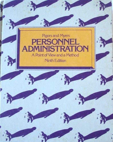 Personnel Administration: A Point of View and a Method: 9780070499713 ...