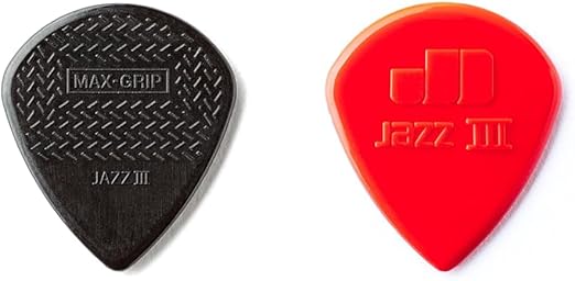 Amazon.com: JIM DUNLOP 471P3C Max Grip Jazz III Carbon Fiber Guitar ...