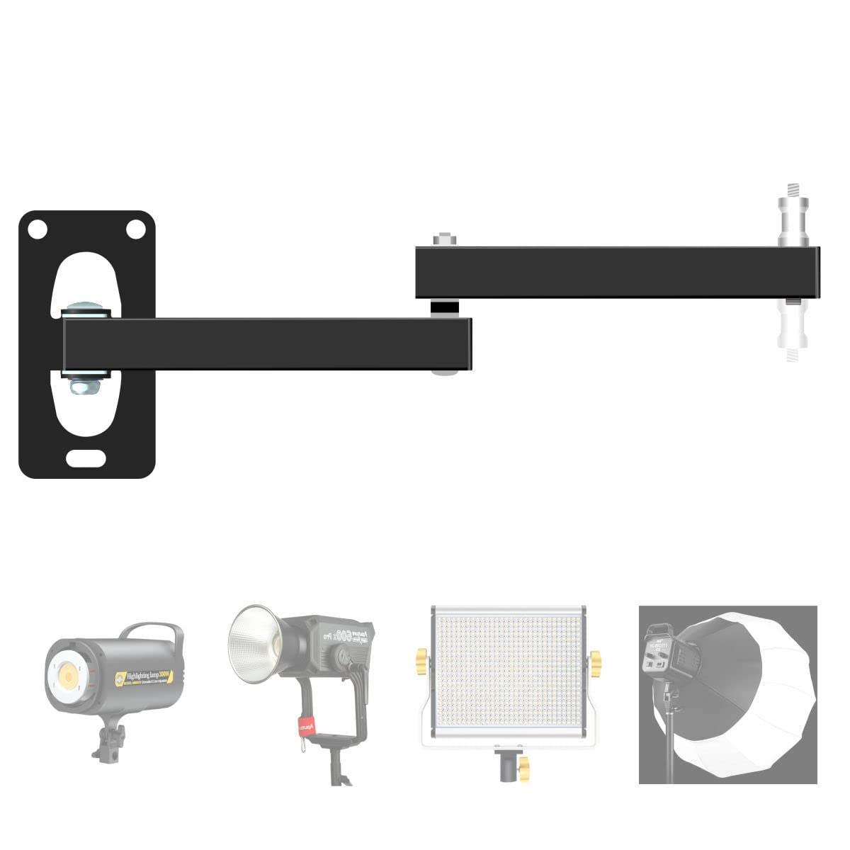 Amazon.com: MeetRade Wall Mounting Boom Arm Holder: Fold Extend ...