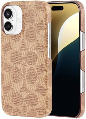 Amazon.com: Coach Signature Canvas Slim Wrap iPhone 16 Case - Designer Phone Case - Signature ...