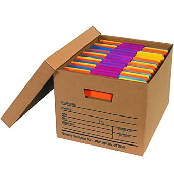 Amazon.com: Boxes Fast BFFSB300 Economy File Storage Box, 15" x 12" x ...