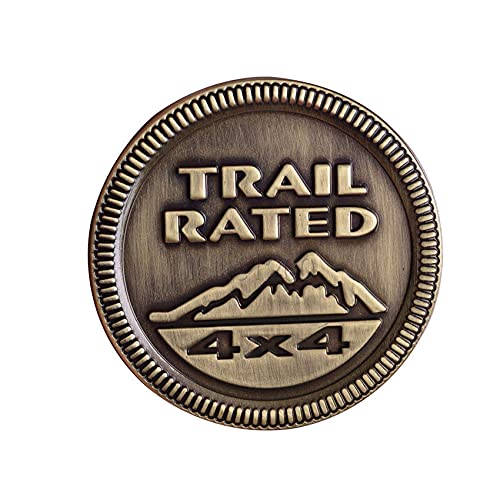Trail Rated Emblem Sticker for Cars, Metal (Bronze) : Amazon.in: Car ...