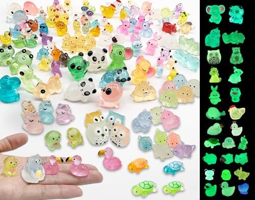 Amazon.com: SparkleFab Mini Resin Animals Variety Pack 200 Pcs Luminous ...