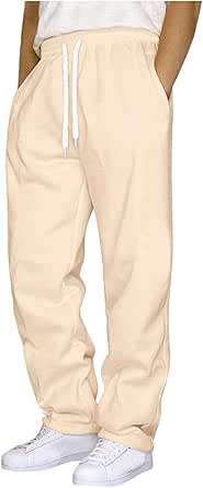 Amazon.com: Sweatpants for Men Baggy Uncuffed, Mens Sweatpants Baggy ...