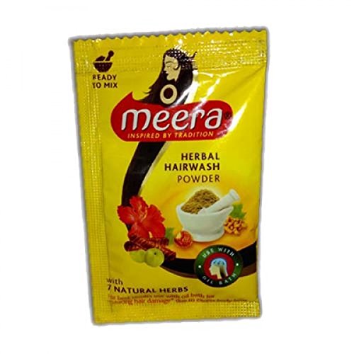 Meera Herbal Hairwash Powder, 5.6gm - (Pack of 45) : Amazon.in: Health ...