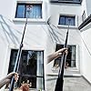 Amazon｜高所掃除用ブラシ 外壁掃除ブラシ 3.6m~9m 外壁掃除 35cm 超ロングポール 業務用 軽量 窓ガラス/壁掃除 窓拭きブラシ 伸縮ポールタイプ 9m｜スクイジー・ガラス ...