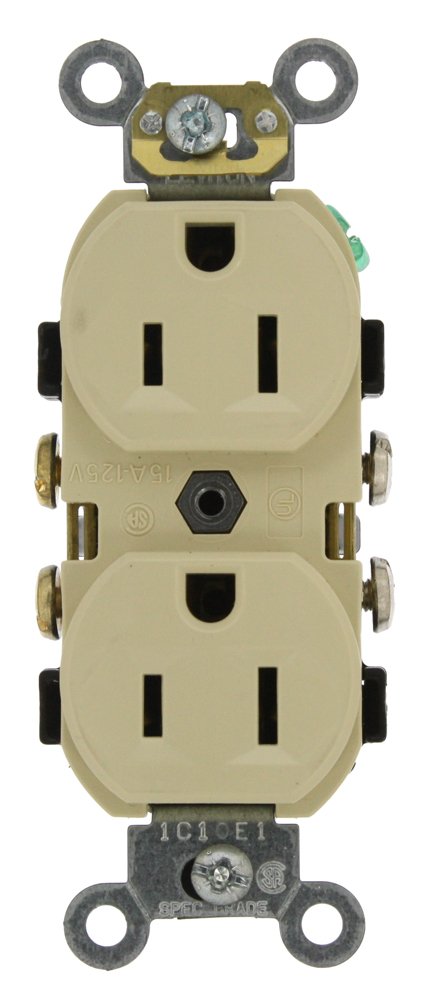 Snapklik.com : 15-Amp, 125-Volt, Narrow Body Duplex Receptacle ...