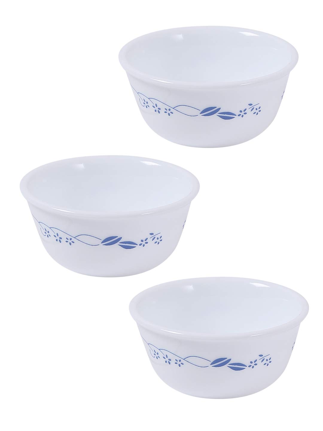 Buy Corelle Provincial Blue Glass Katori Pack of 3, 177ML, Multicolor ...