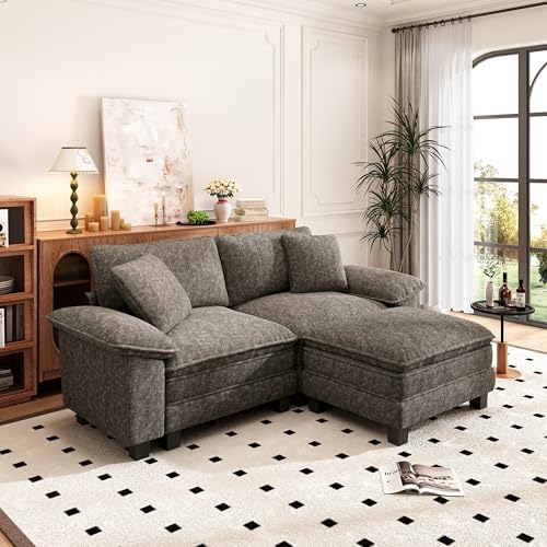 Amazon.com: PHI VILLA Cloud Modular Couches Sets, 87.5" Sectional ...