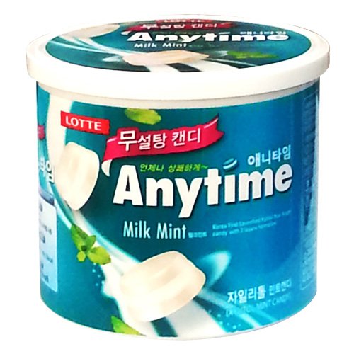 Amazon.com : Lotte Sugar Free Anytime Candy Milk Mint Flavor with ...