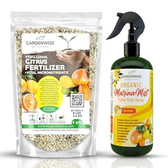 Amazon.com : GARDENWISE Professional Citrus Fertilizer & Organic Marina ...