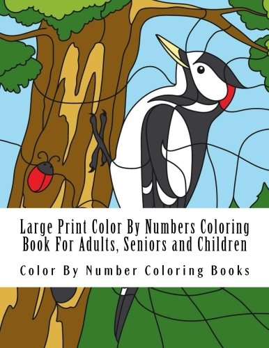 Amazon.com: Large Print Color By Numbers Coloring Book For Adults ...