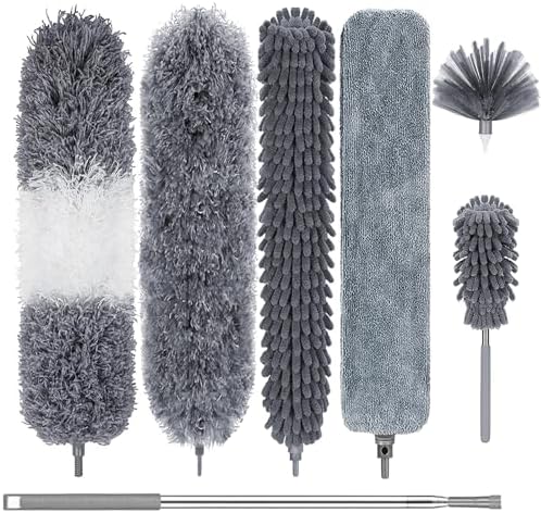 Amazon.com: TOXYMHO Cobweb Duster with Extension Pole, 59" Adjustable ...