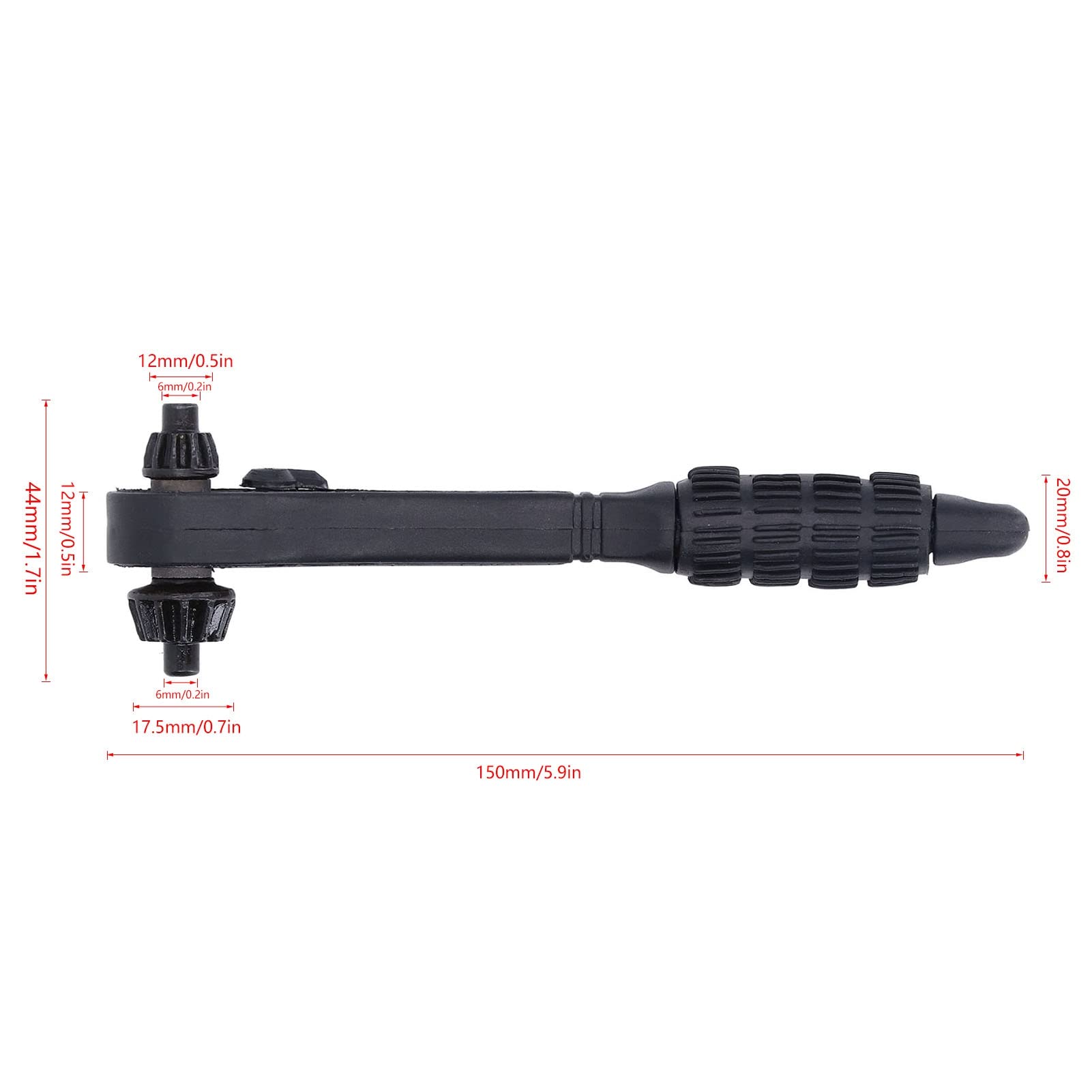 Ratcheting Chuck Key 2 In 1 Spanner Steel Drill Chuck Key Drill Chuck ...