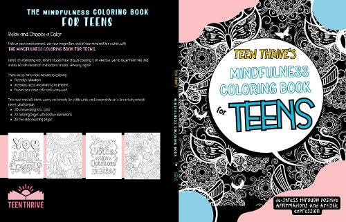 Teen Thrive's Mindfulness Coloring Book for Teens: Destress Through ...